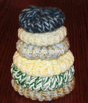 Loom Knit Kitchen Scrubbies | Joys Of Creating