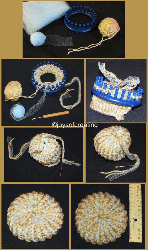 Loom Knit Kitchen Scrubbies | Joys Of Creating