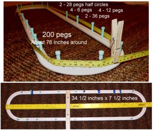 Martha Stewart Long Knitting Loom Sizes & peg spacing widths | Joys Of ...