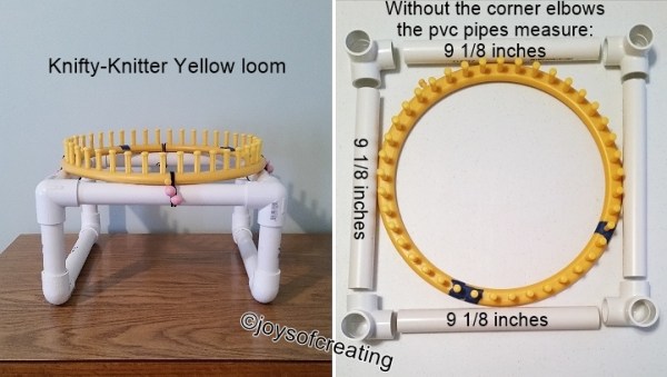 PVC Pipe Knitting Loom Stands – with lengths for various looms | Joys ...