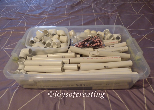 PVC Pipe Knitting Loom Stands – with lengths for various looms | Joys ...