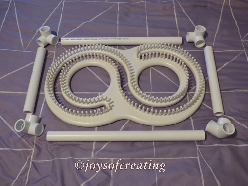 PVC Pipe Knitting Loom Stands – with lengths for various looms | Joys ...